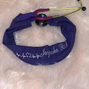 Custom Monogramed Stethoscope Cover Great for RN, EMT, RT or Medic - Etsy