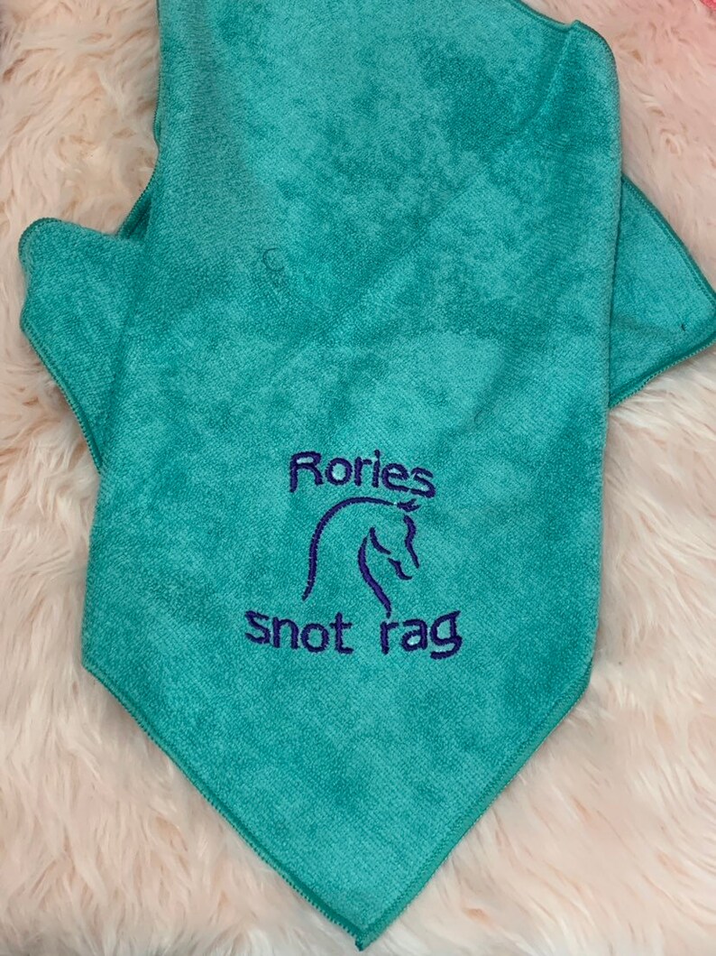 Personalized and Perfect for Show Season Snot Rags | Etsy
