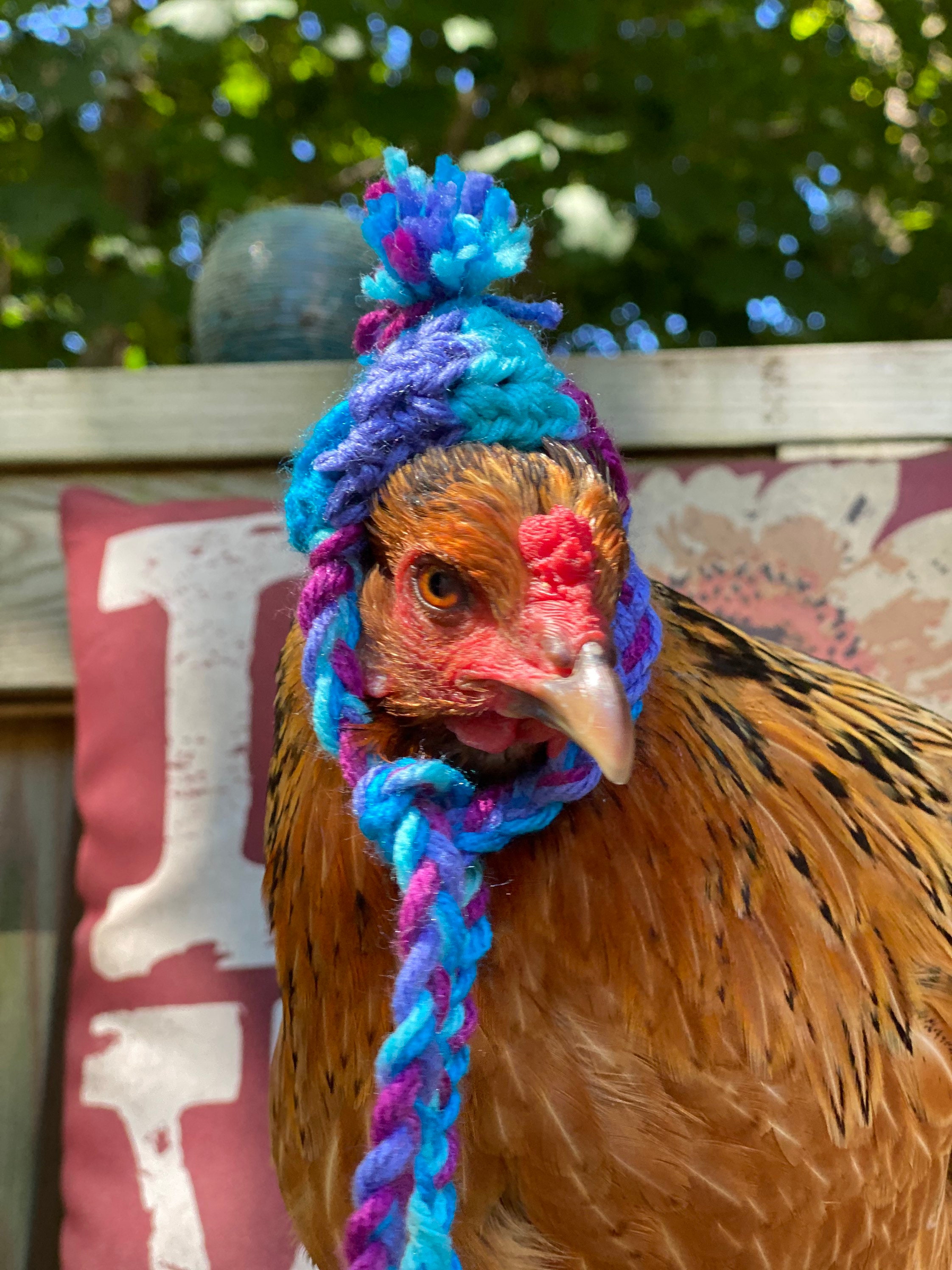 Chicken Hat With Ties | Etsy