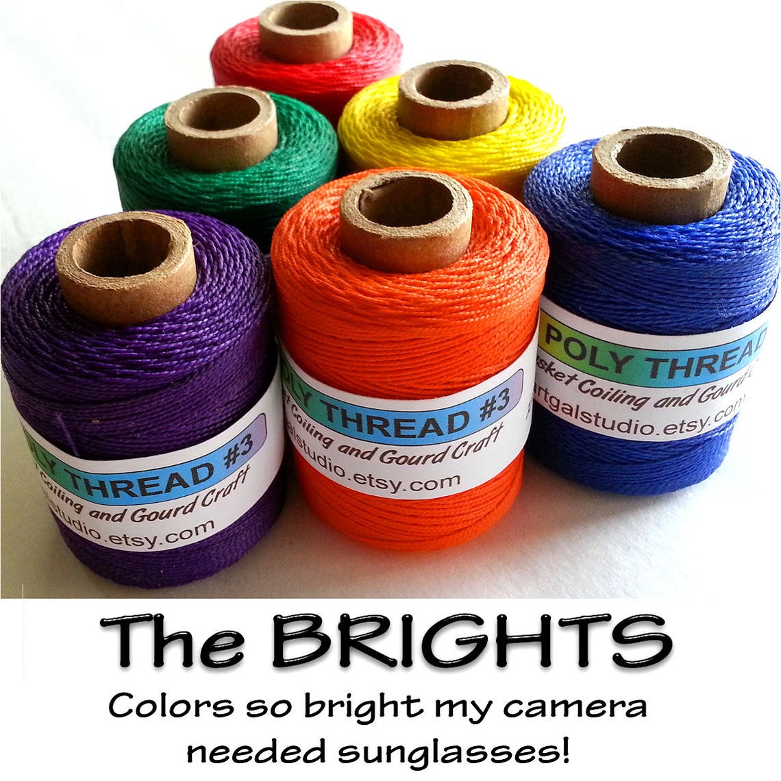 Waxed Poly Thread the BRIGHTS Choose Color 2 Oz Spool | Etsy
