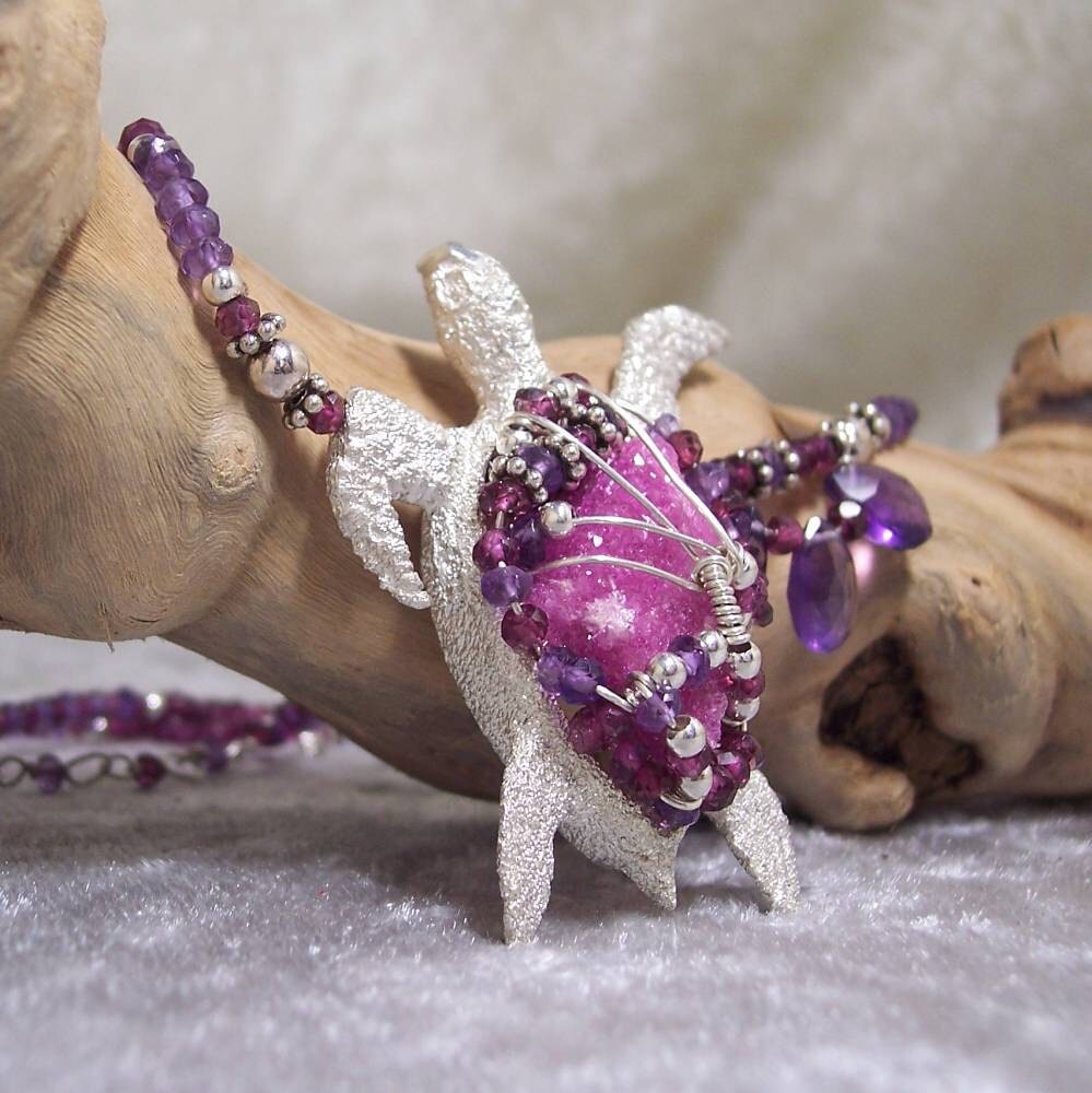 BEADABLE Sea Turtle Centerpiece in Sterling Silver - Etsy