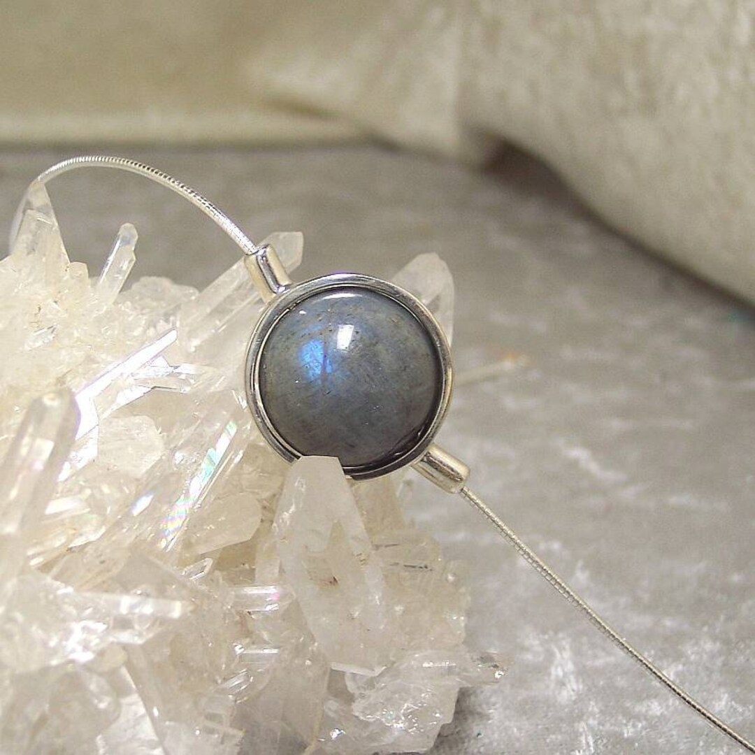 LABRADORITE Stone Sphere Necklace - Etsy