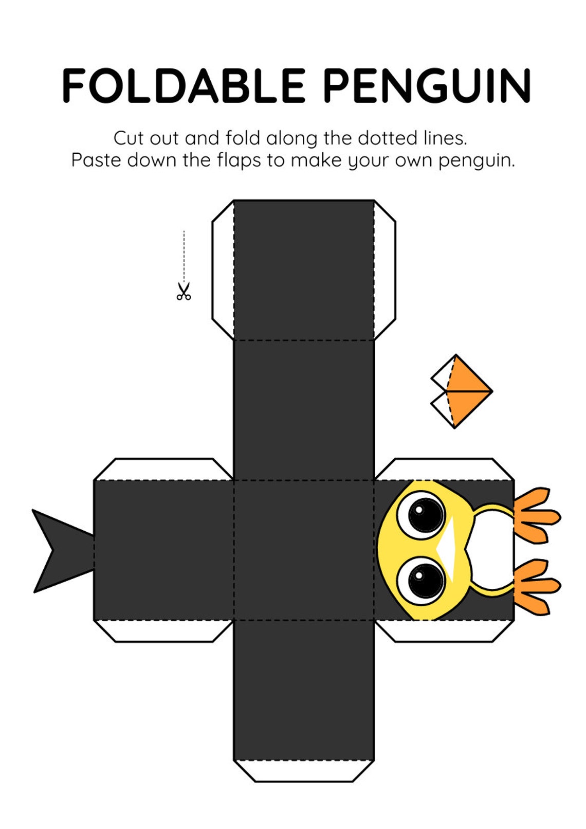 Foldable Origami Animals Set of 13, Printed in Full Colour on Card ...
