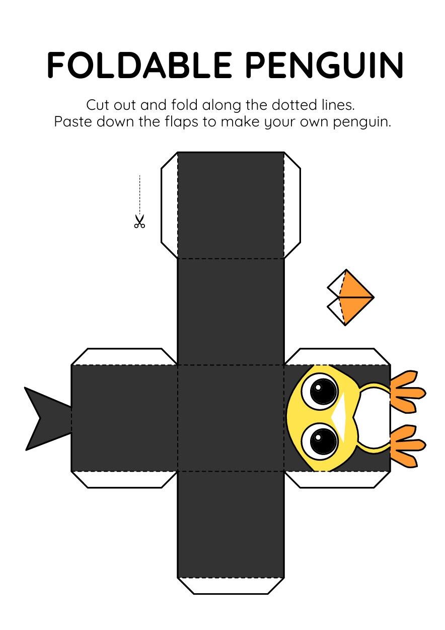 Foldable Origami Animals Set of 13, Printed in Full Colour on Card ...