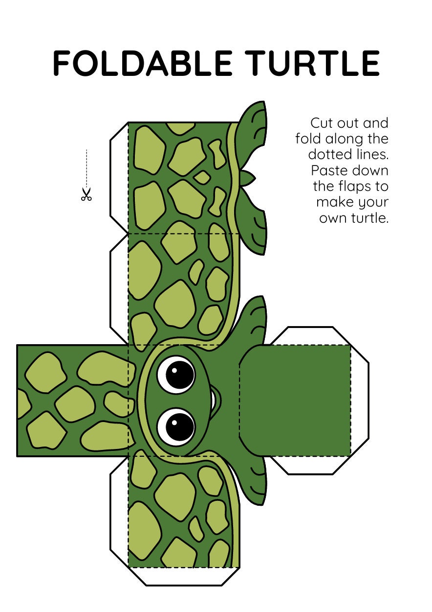 Foldable Origami Animals Set of 13, Printed in Full Colour on Card ...