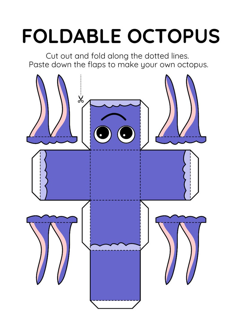 Foldable Origami Animals Set of 13, Printed in Full Colour on Card ...