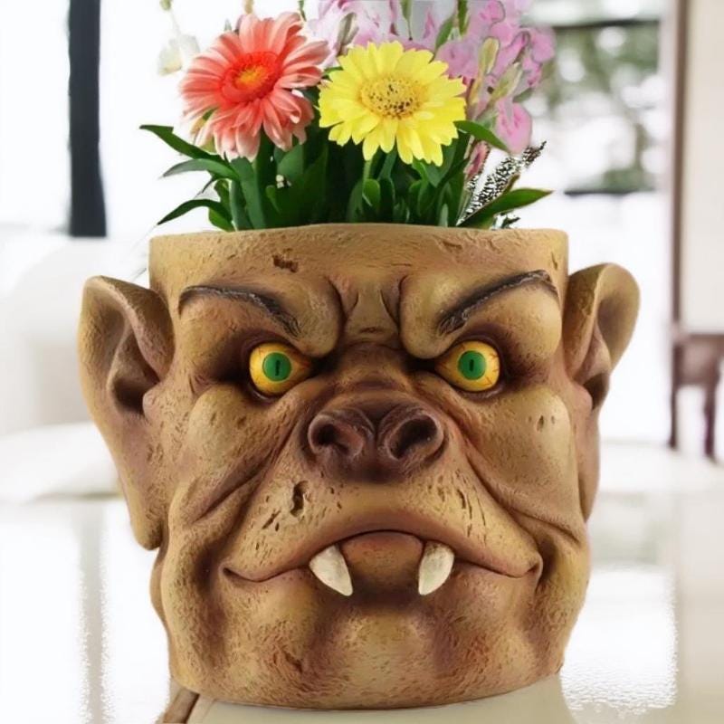Creepy-cute Avatar Flower Pots Scary-fun Balcony Decor Green Plant Pots ...