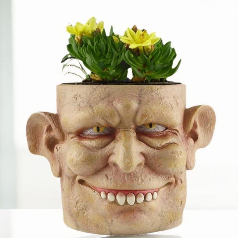 Creepy-cute Avatar Flower Pots Scary-fun Balcony Decor Green Plant Pots ...