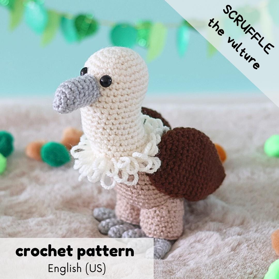 Vulture Crochet Pattern: Scruffle Amigurumi (PDF - English/us) - Etsy