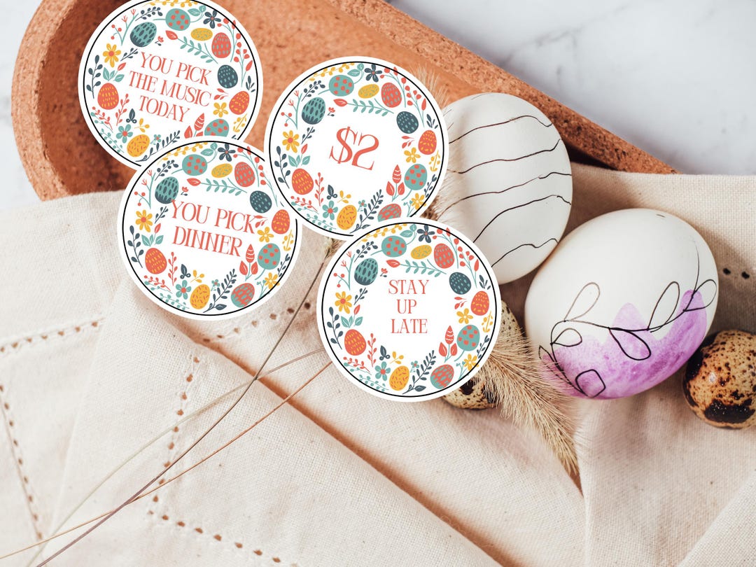 Printable Easter Tokens | Editable Canva Template | Easter Egg Hunt ...