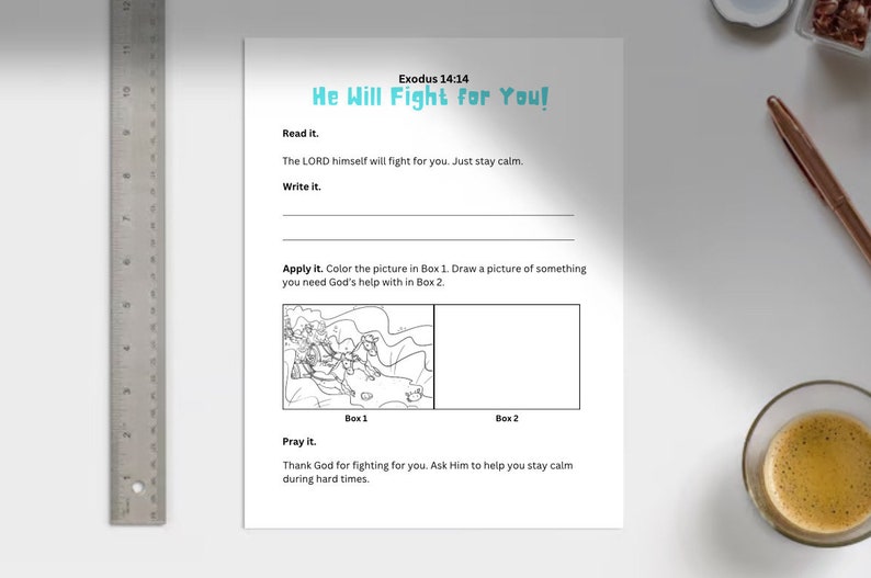 Kids Bible Lesson With Activity Page Bundle - Etsy