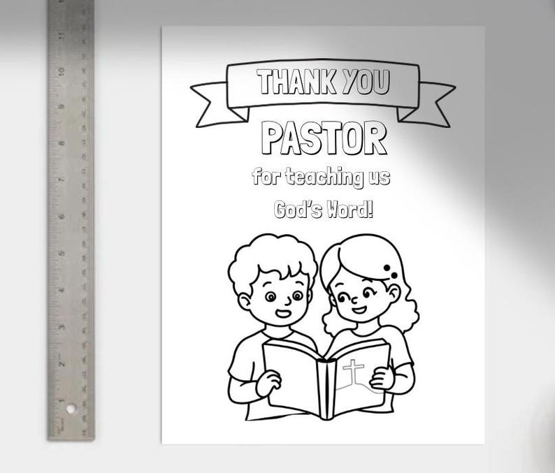 Pastor Appreciation Month Coloring Page Bundle - Etsy