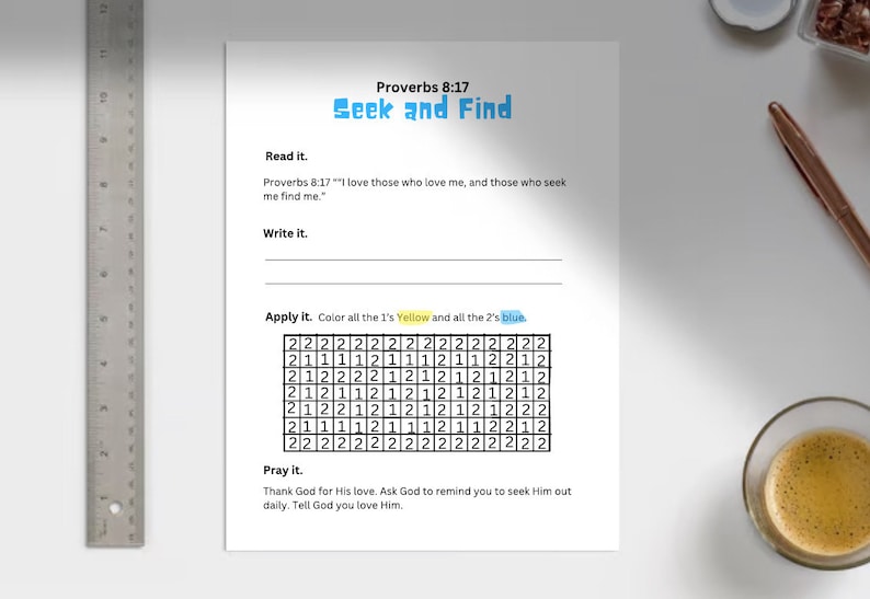 Kids Bible Worksheet Bundle X4 - Etsy