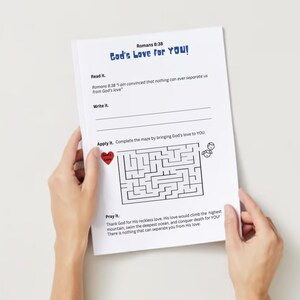 Romans 8:38 Bible Worksheet for Kids - Etsy