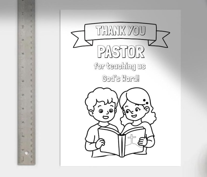 Thank You Pastor for Teaching Us - Pastor Appreciation Month Coloring ...