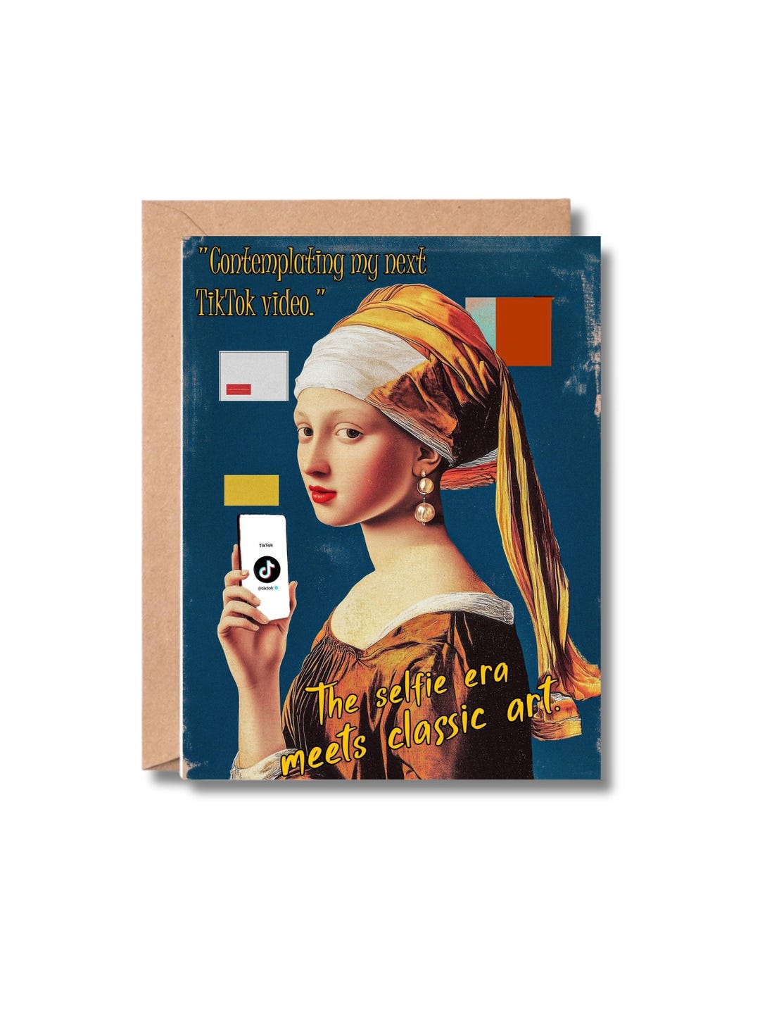 Classic Art Meme Greeting Card – Funny Historical Painting With a ...