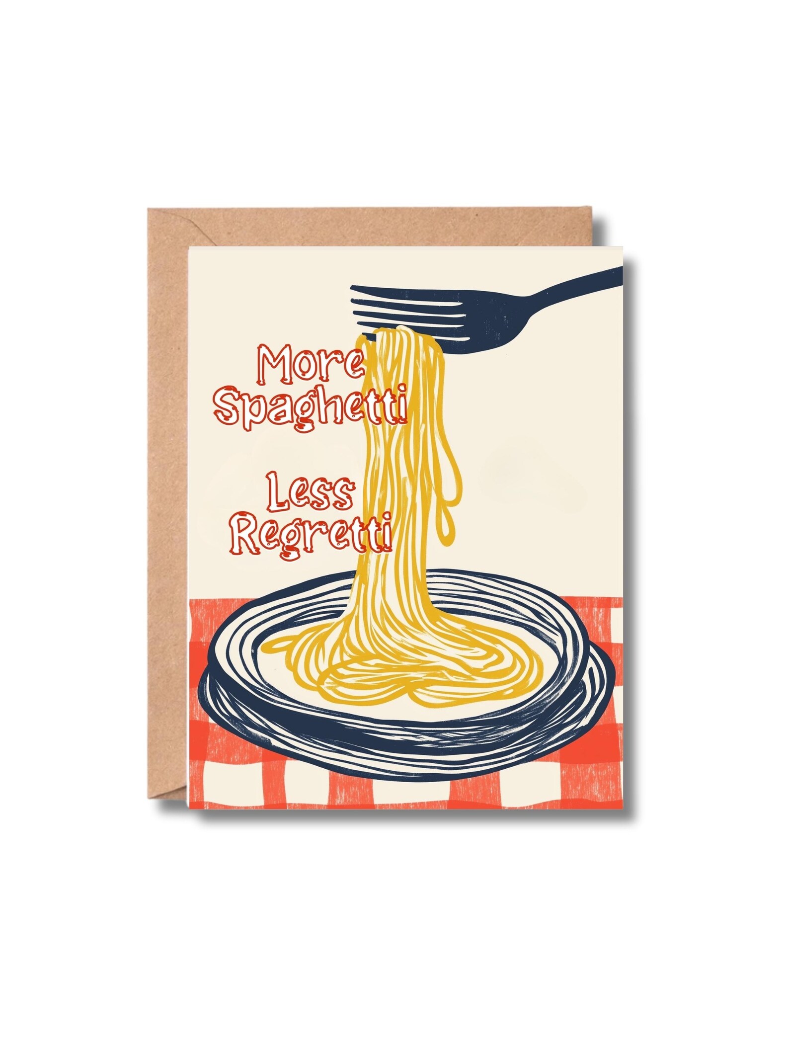 Funny Pasta Lover Card Printable | Spaghetti Foodie Art Card | Digital ...