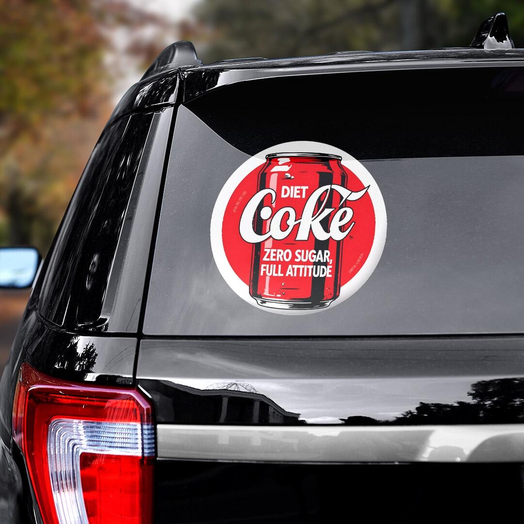 Funny Diet Coke Car Magnet – Cute Soda Can Decal, Coca Cola Gifts for ...