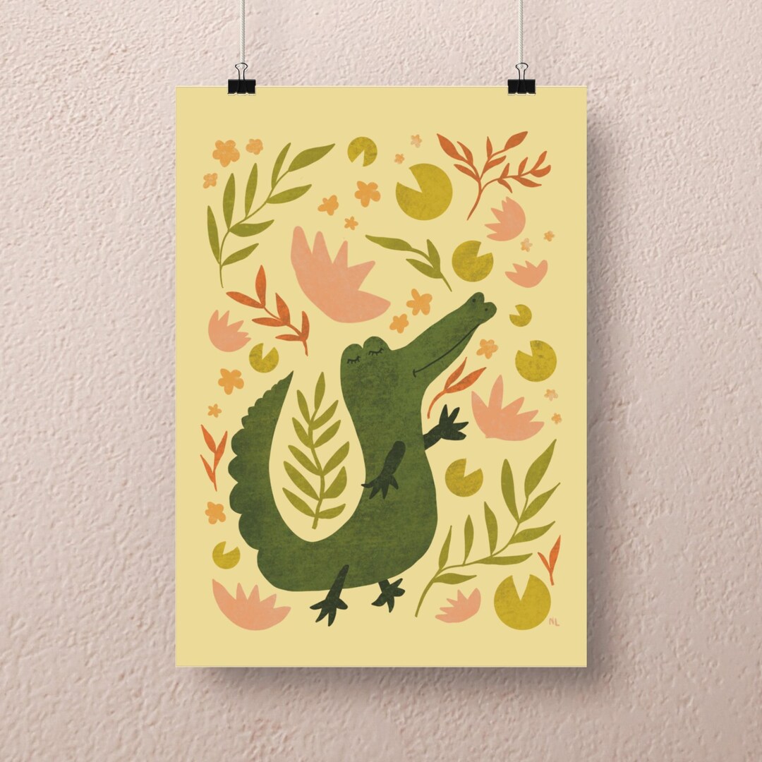 Have a Giggle Snap Snap Crocodile Print, Nursery Kids Room Digital ...