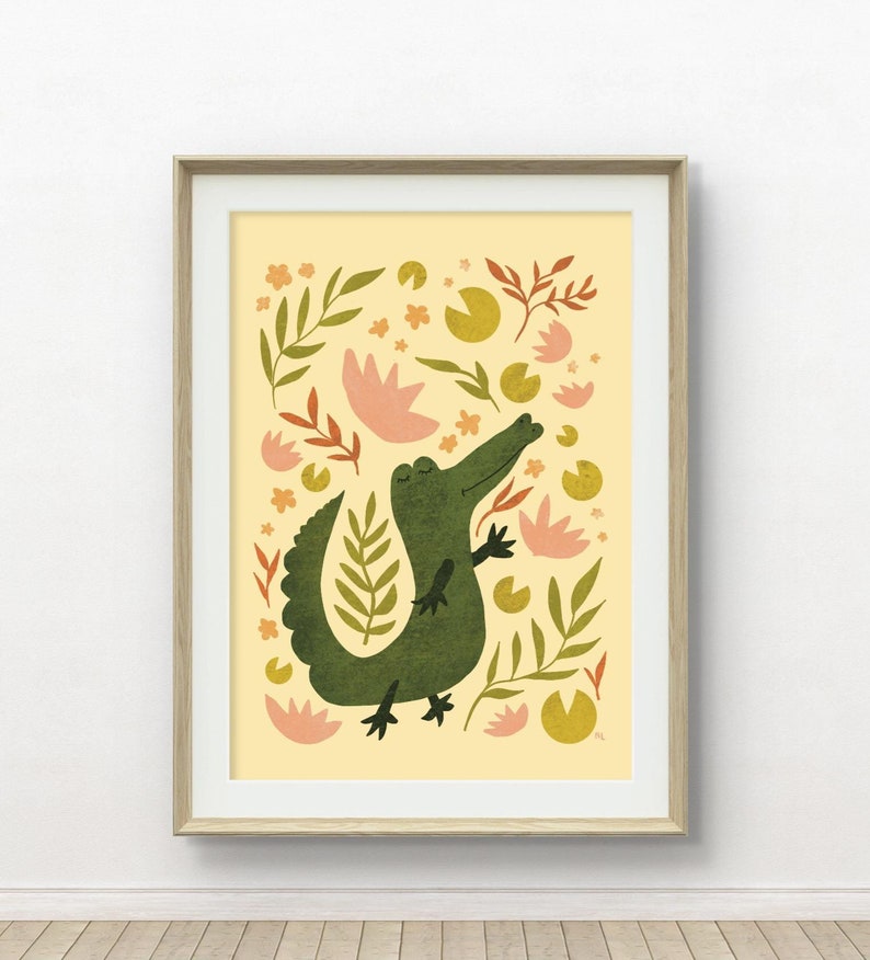 Have a Giggle Snap Snap Crocodile Print, Nursery Kids Room Digital ...