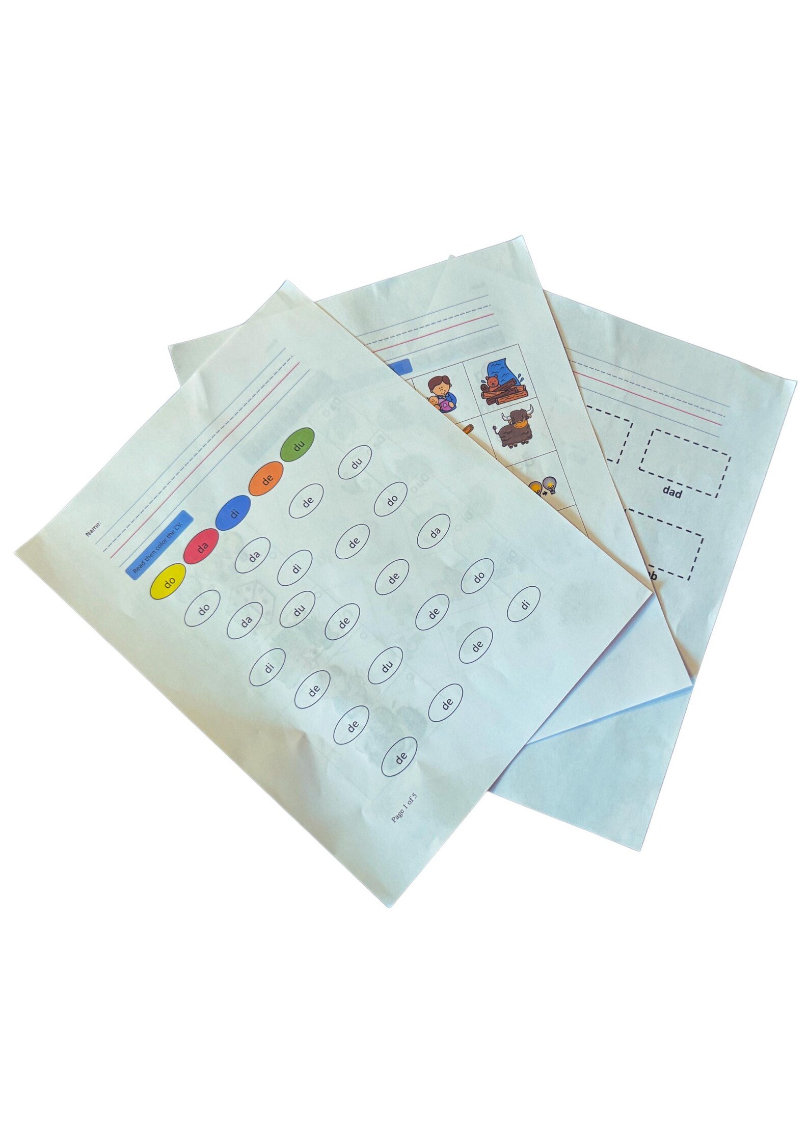 Master B to L CVC Words (multi Sensory Learning Worksheets) - Etsy