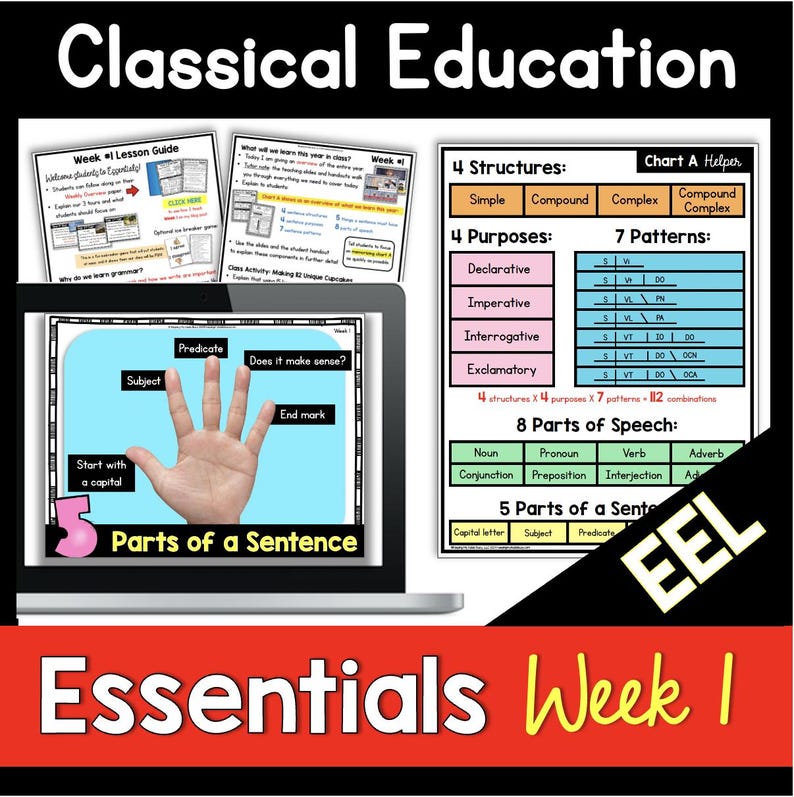 Classical Education Essentials Week 1 Lesson Plans - Tutor Guide ...