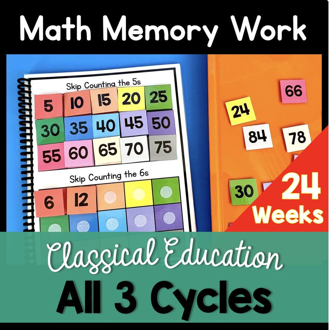 Classical Education Math Memory Work for Foundations - Cycle 1 ...