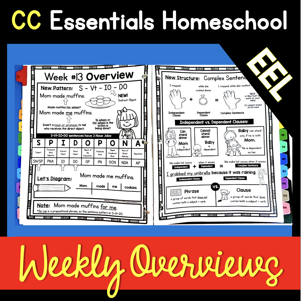 CC Essentials Program EEL Worksheets - Grammar Printables - Curriculum ...