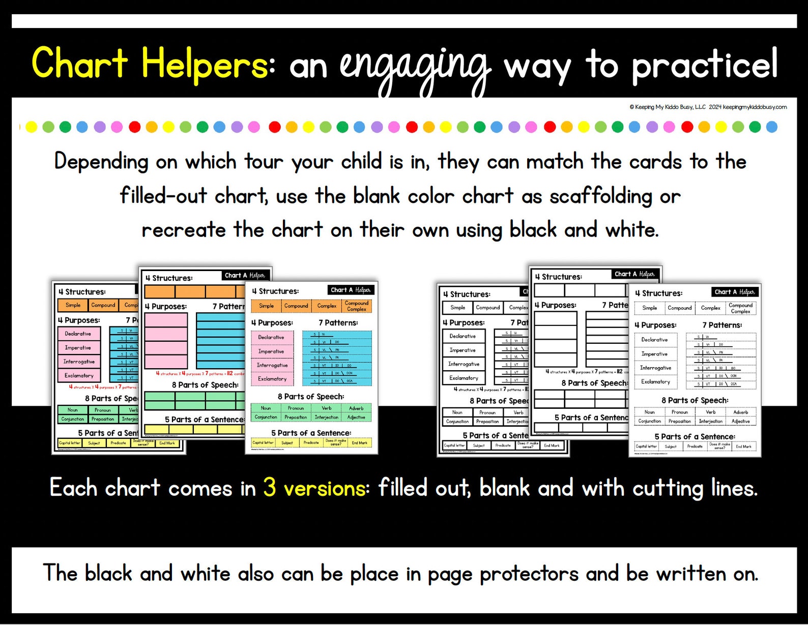 Essentials Chart Helpers - Chart A - CC Homeschool Worksheets ...