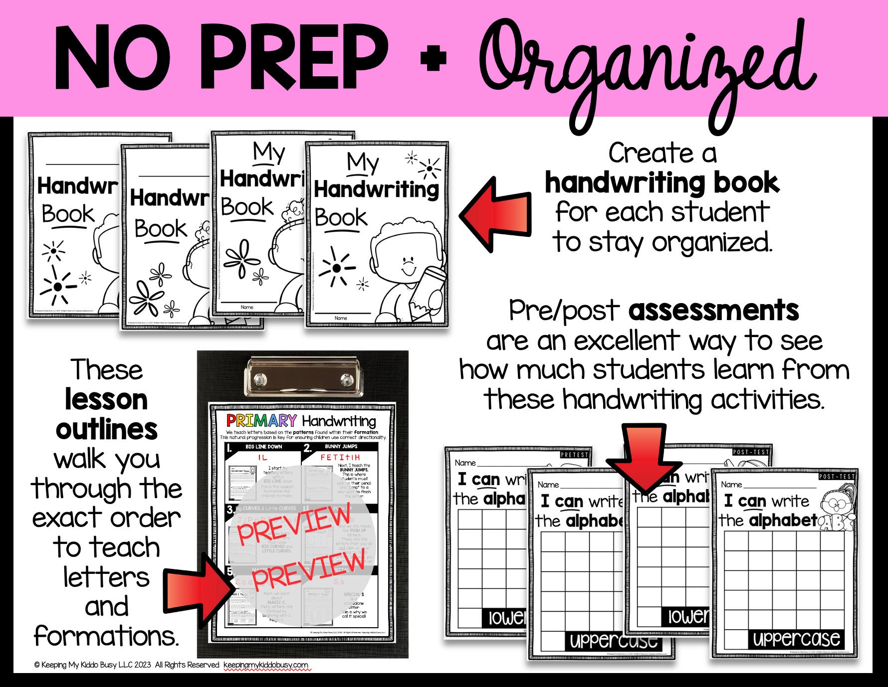 Handwriting Curriculum - Posters and Worksheets - Preschool Pre-k ...