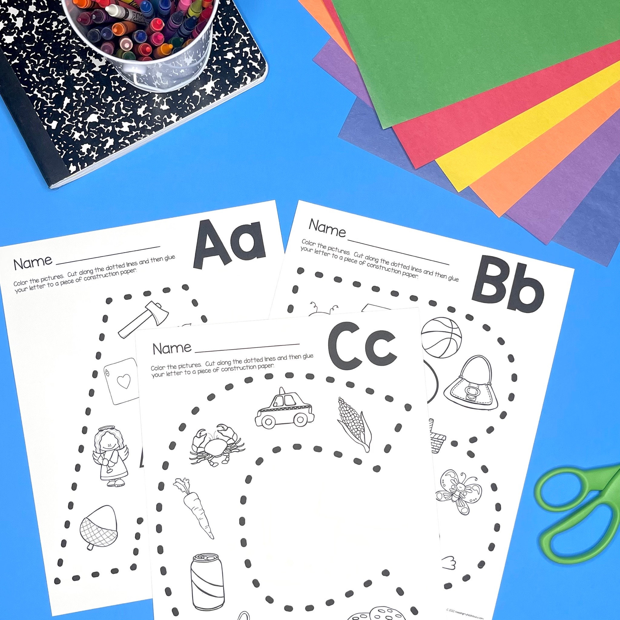Alphabet Crafts - Preschool and Kindergarten Alphabet Worksheets and ...
