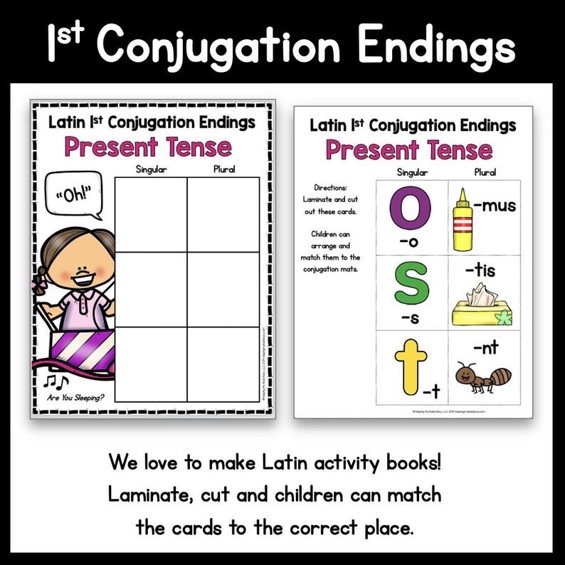 Classical Education Latin Memory Work Cycle 2 - Verb Conjugations - CC ...