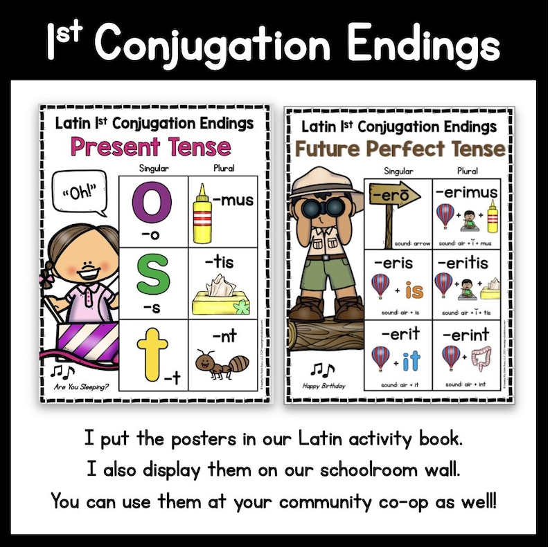 Classical Education Latin Memory Work Cycle 2 - Verb Conjugations - CC ...