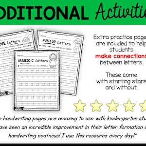 Handwriting Curriculum - Posters and Worksheets - Preschool Pre-k ...