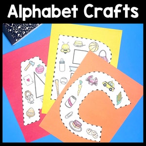 Alphabet Crafts - Preschool and Kindergarten Alphabet Worksheets and ...