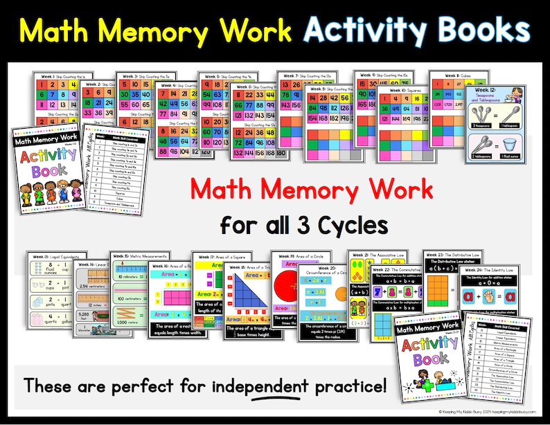 Classical Education Math Memory Work for Foundations - Cycle 1 ...