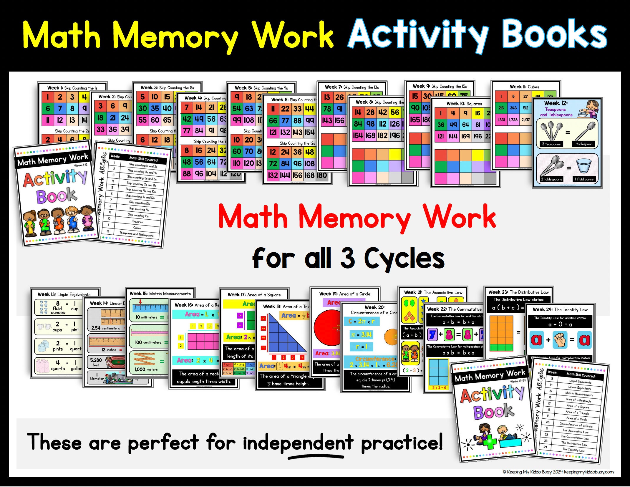 Classical Education Math Memory Work for Foundations - Cycle 1 ...