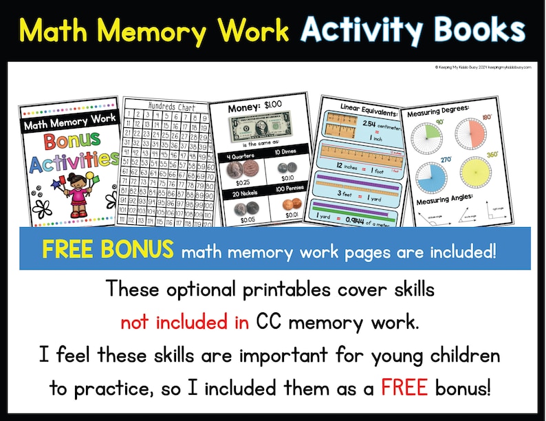 Classical Education Math Memory Work for Foundations - Cycle 1 ...