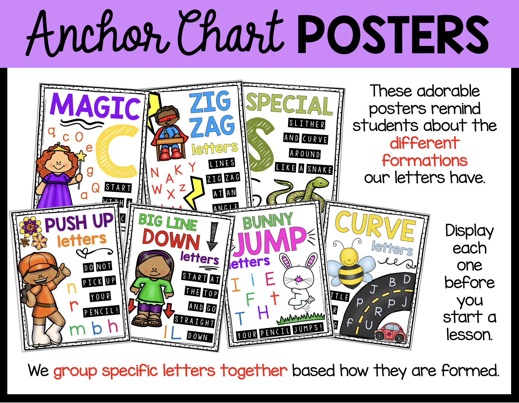 Handwriting Curriculum - Posters and Worksheets - Preschool Pre-k ...