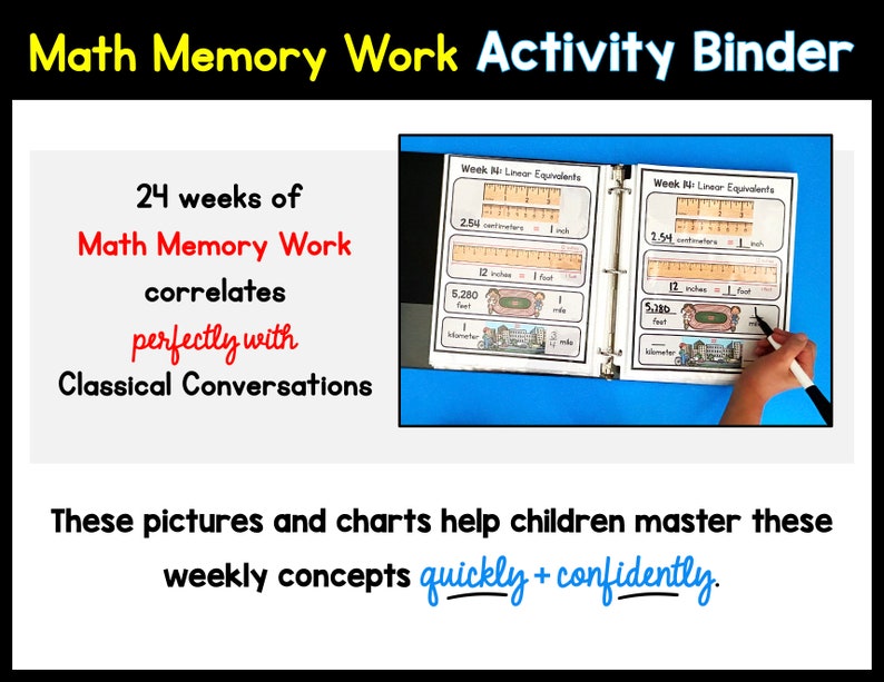 Classical Education Math Memory Work Cycle 1 Foundations Worksheets ...