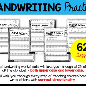 Handwriting Curriculum - Posters and Worksheets - Preschool Pre-k ...