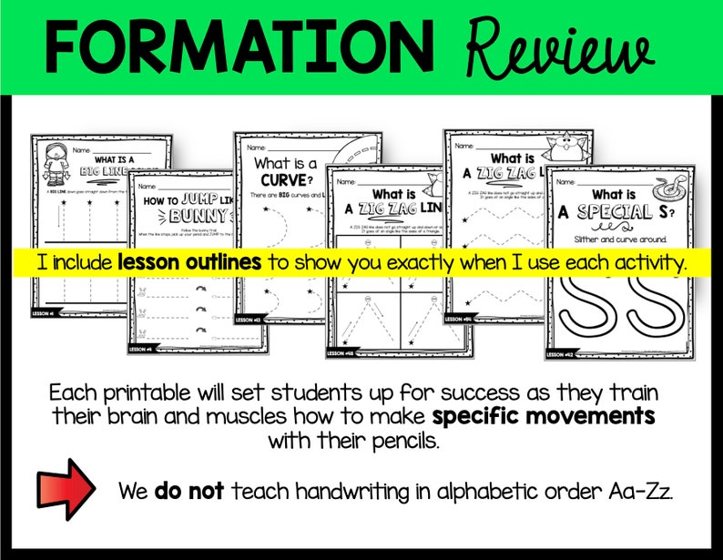 Handwriting Curriculum - Posters and Worksheets - Preschool Pre-k ...