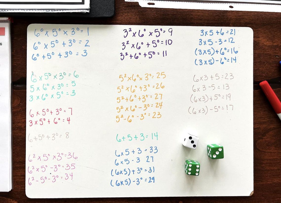 Essentials Math Games - Number Knock off - Knockout - Homeschool Math ...