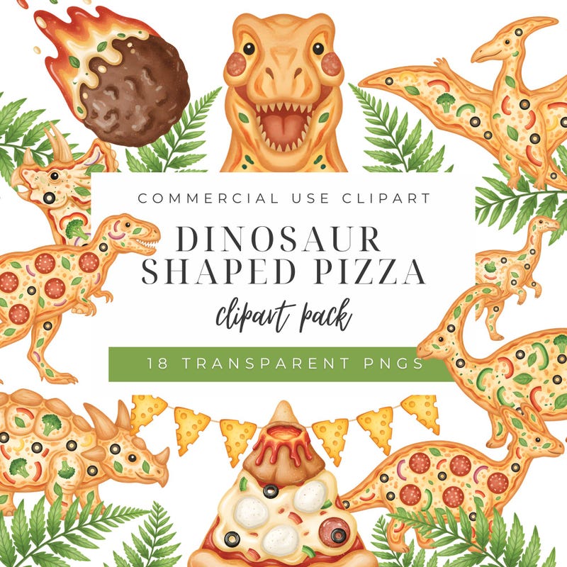 Dinosaur Pizza - Etsy UK