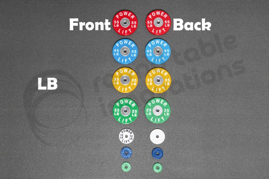 Additional Plates* - Scaled 1:10 Personal Record (PR) Weightlifting ...