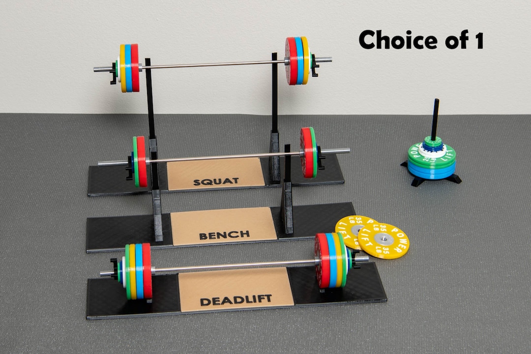 Scaled 1:10 Personal Record (PR) Weightlifting Mini Barbell Tracking ...