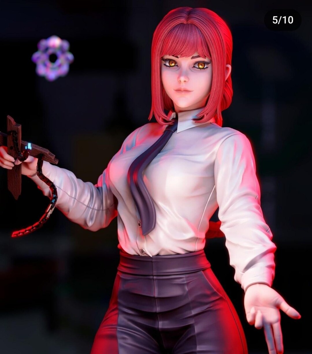 Makima Chainsaw Man 3d Printed Figure Gift for Gamer Handmade Gift ...