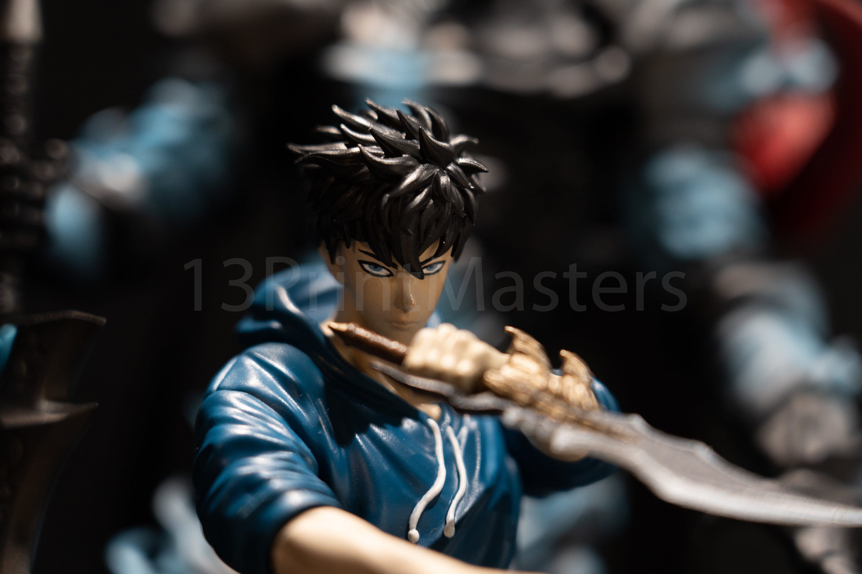 Solo Leveling Sung Jin Woo and Igris Figure FAN ART FIGURE 3d Printed ...