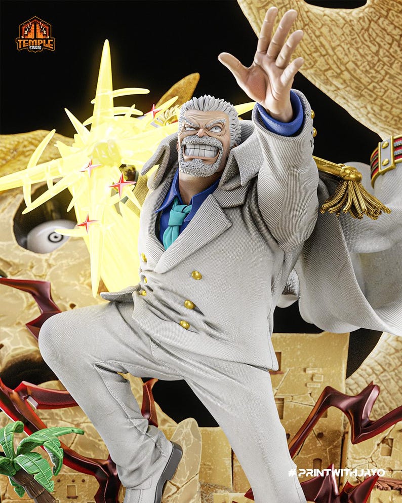 Monkey D. Garp | FAN ART FIGURE| One Piece | Figure Statue 3D Printed ...