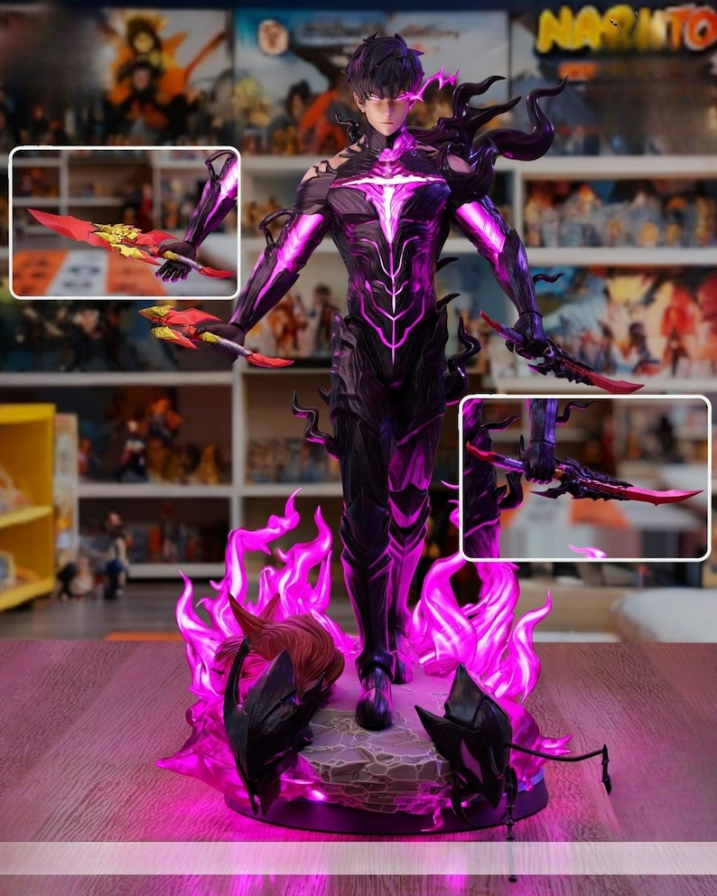 Solo Leveling Sung Jin Woo Shadow Armour FAN ART FIGURE | 3d Printed ...